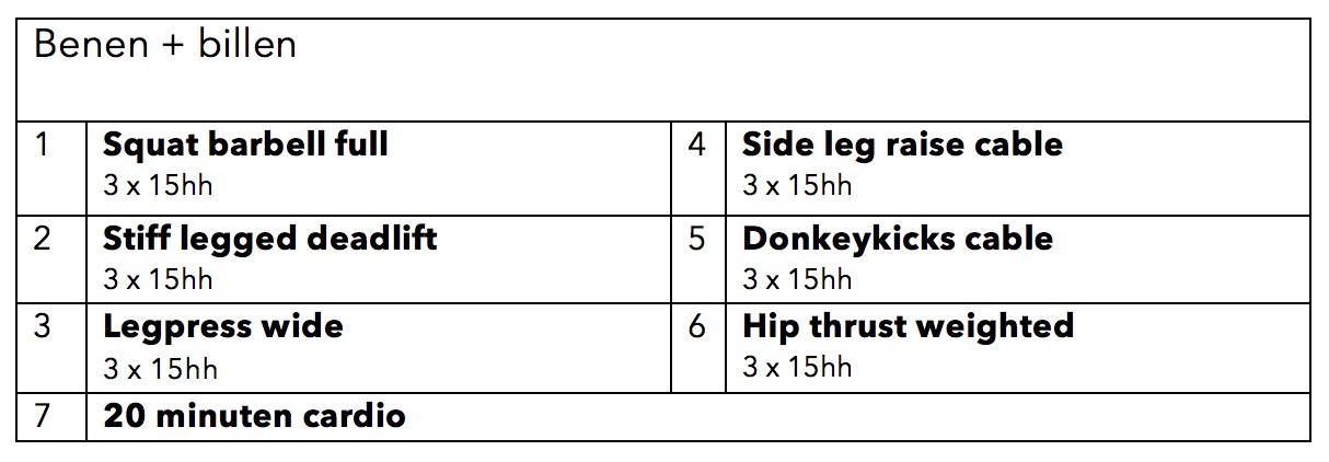 Driedaags krachttraining split schema voor in de sportschool! | Freshhh